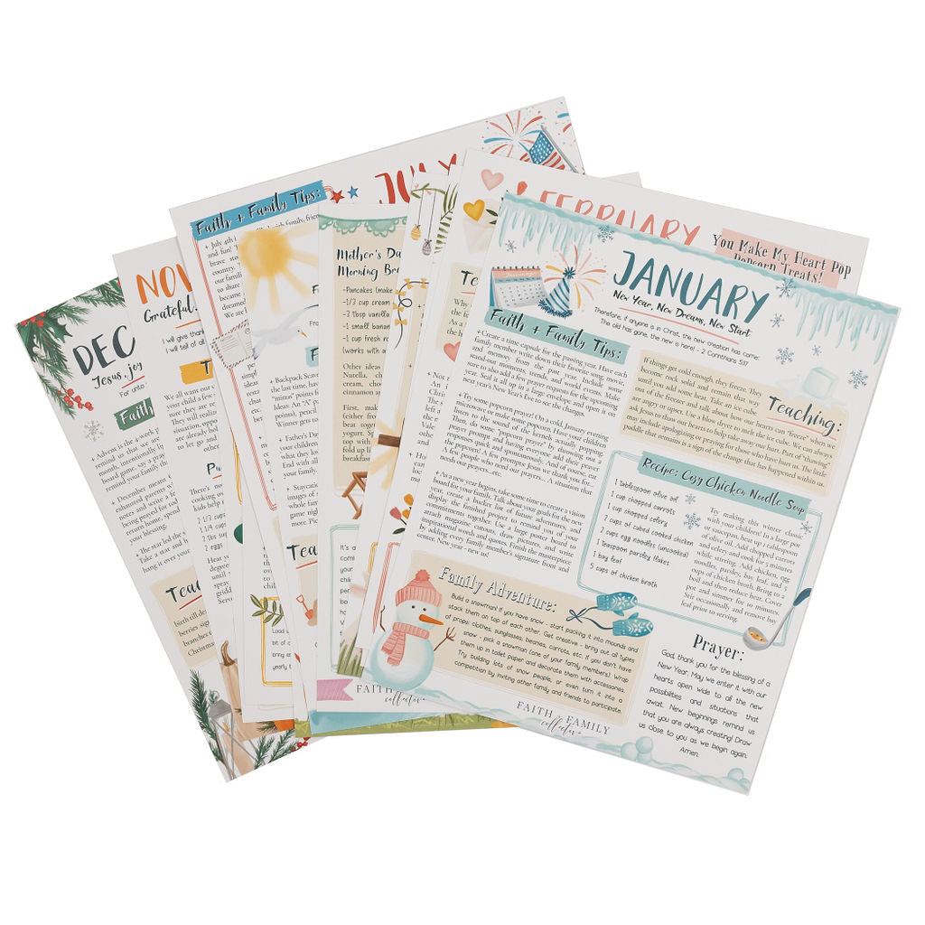 Monthly Calendar Set - Seasons and Traditions (PDF ...